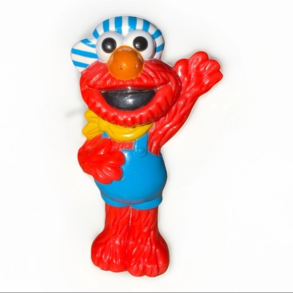 Sesame Street | Toys | Vintage Sesame Street Elmo In Train Conductor ...